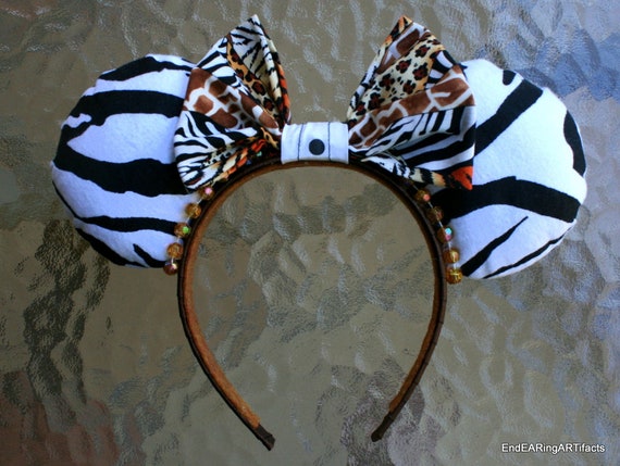 Animal Print Mouse Ears | Etsy