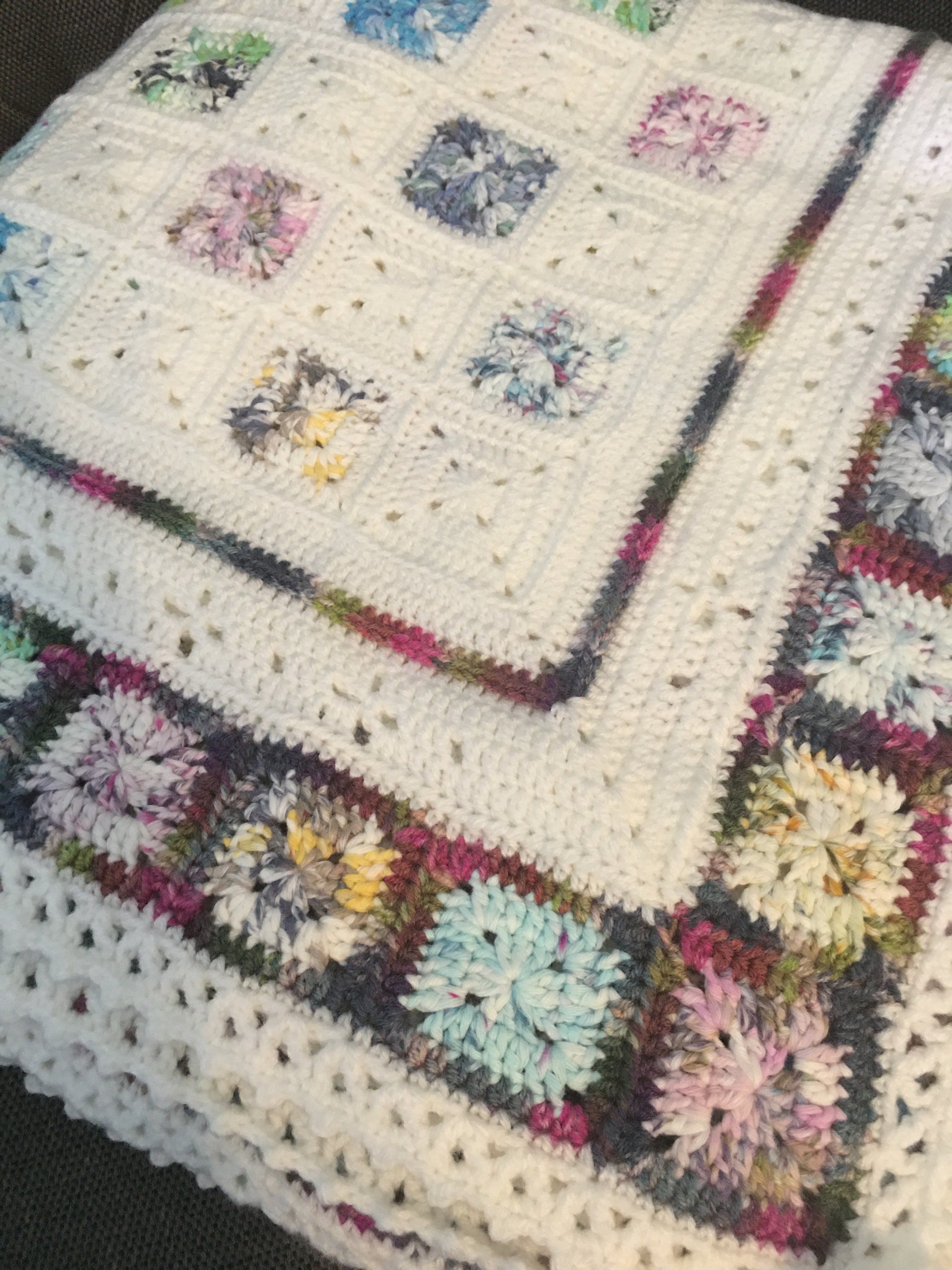 Handmade Crochet Blanket the Battenberg - Etsy