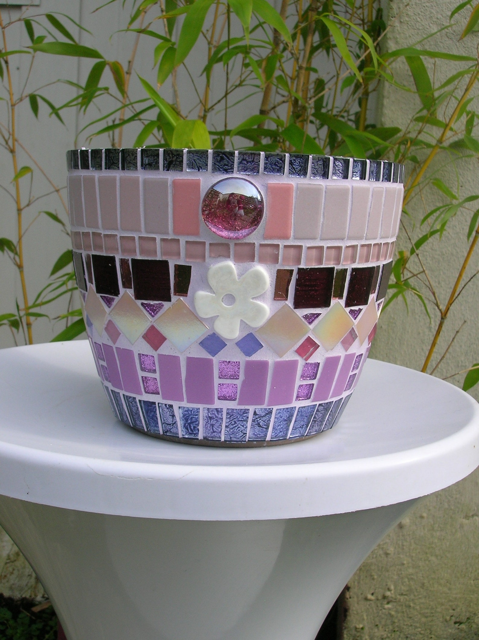 Mosaic Pot Cache, Flower Pot, Flower Pot Cover - Etsy