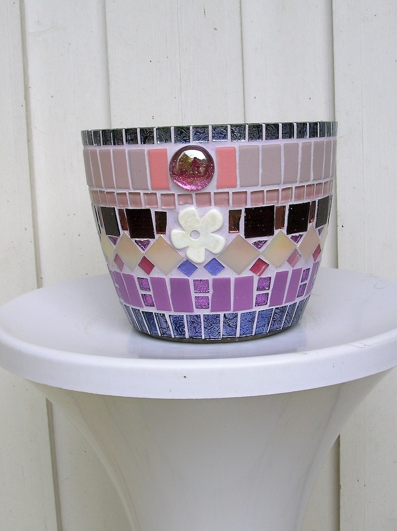 Mosaic Pot Cache, Flower Pot, Flower Pot Cover - Etsy