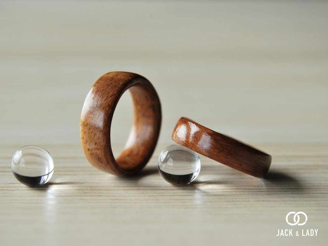 Matching Wooden Rings for Couples • Couples Wooden Ring • Handmade ...