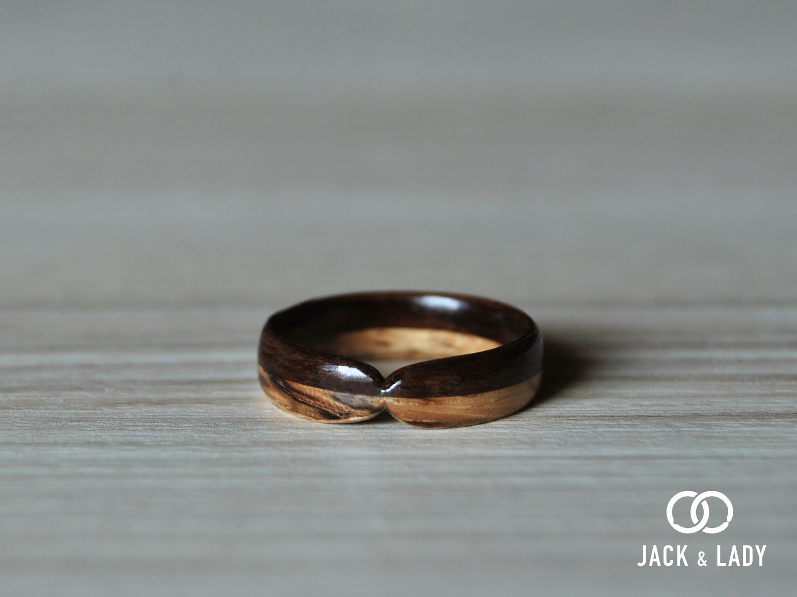 Unique Rings for Her Handmade Wood Ring Women Zebrano & | Etsy