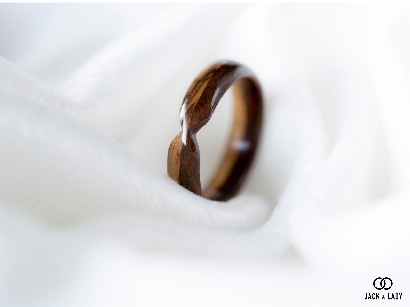 Unique Rings for Her Handmade Wood Ring Women Zebrano & | Etsy