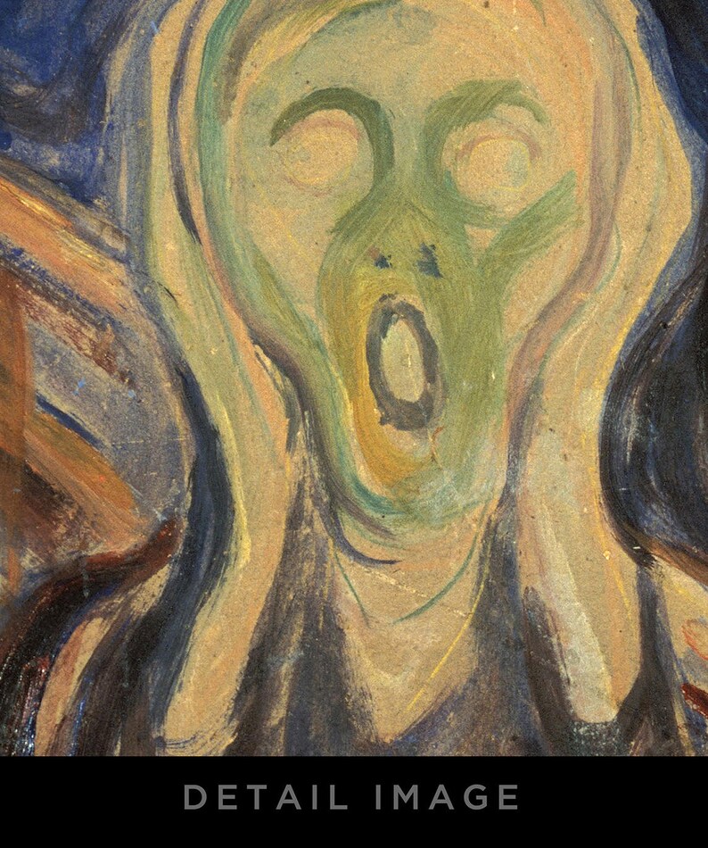 The Scream – Edvard Munch 1910 24x30 Gallery-quality Canvas Wrap W ...