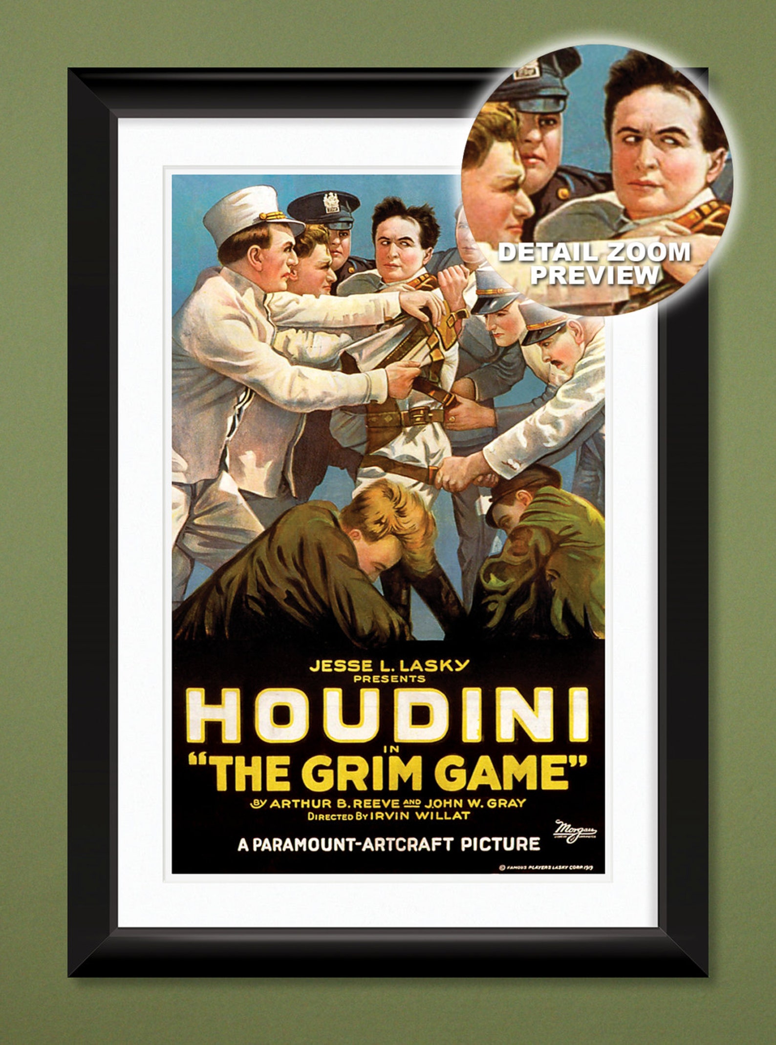 Houdini – Vintage Four Poster Set (12x18 Heavyweight 100%-PCW Art ...