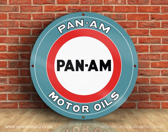 Pan Am Motor Oils Petroliana Vintage Reproduction Gas | Etsy