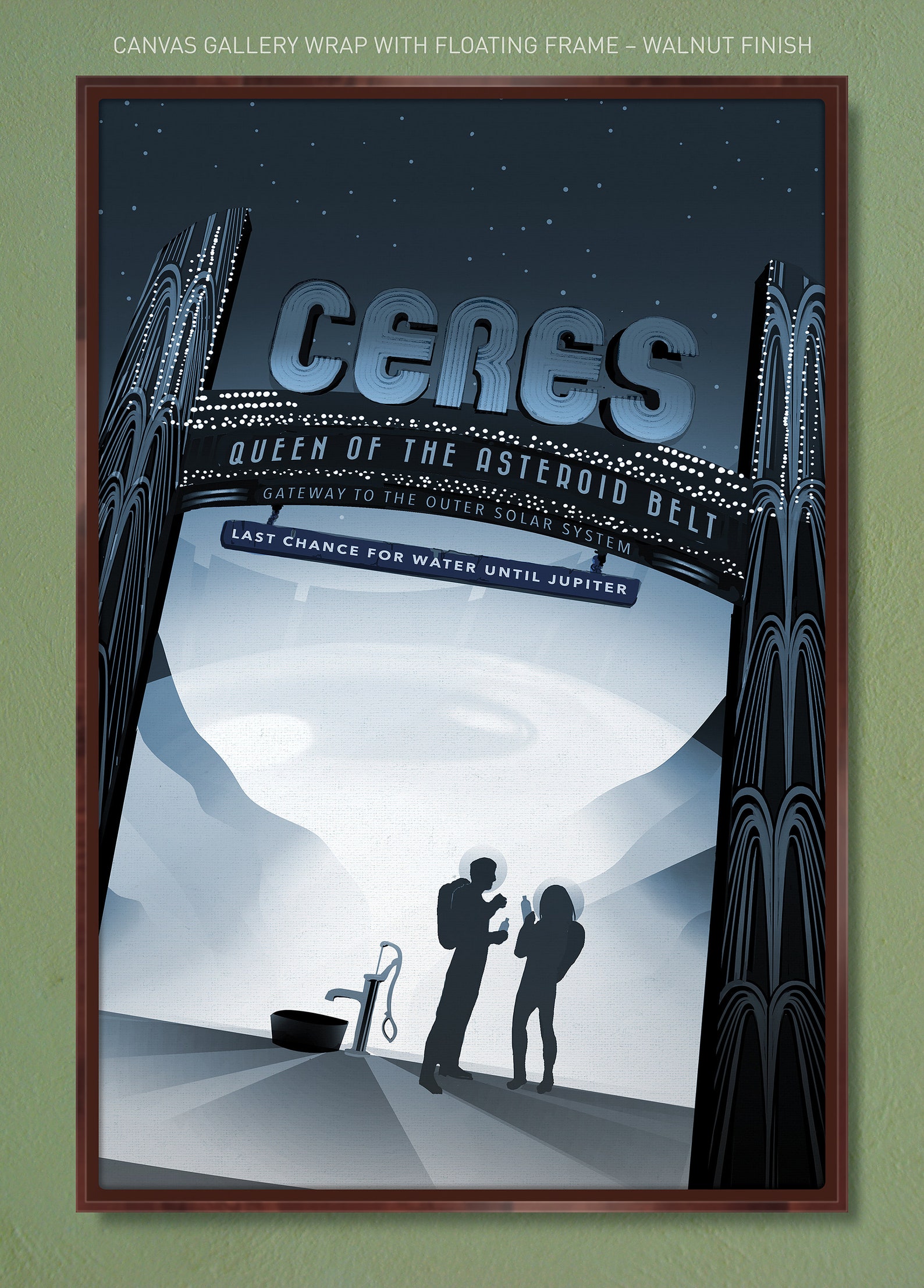 Ceres NASA JPL visions of the Future Primary Art | Etsy
