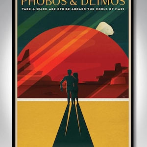 Space X – Phobos Deimos (2015) 20x30 & 24x36 Poster Paper Print W/ Free ...