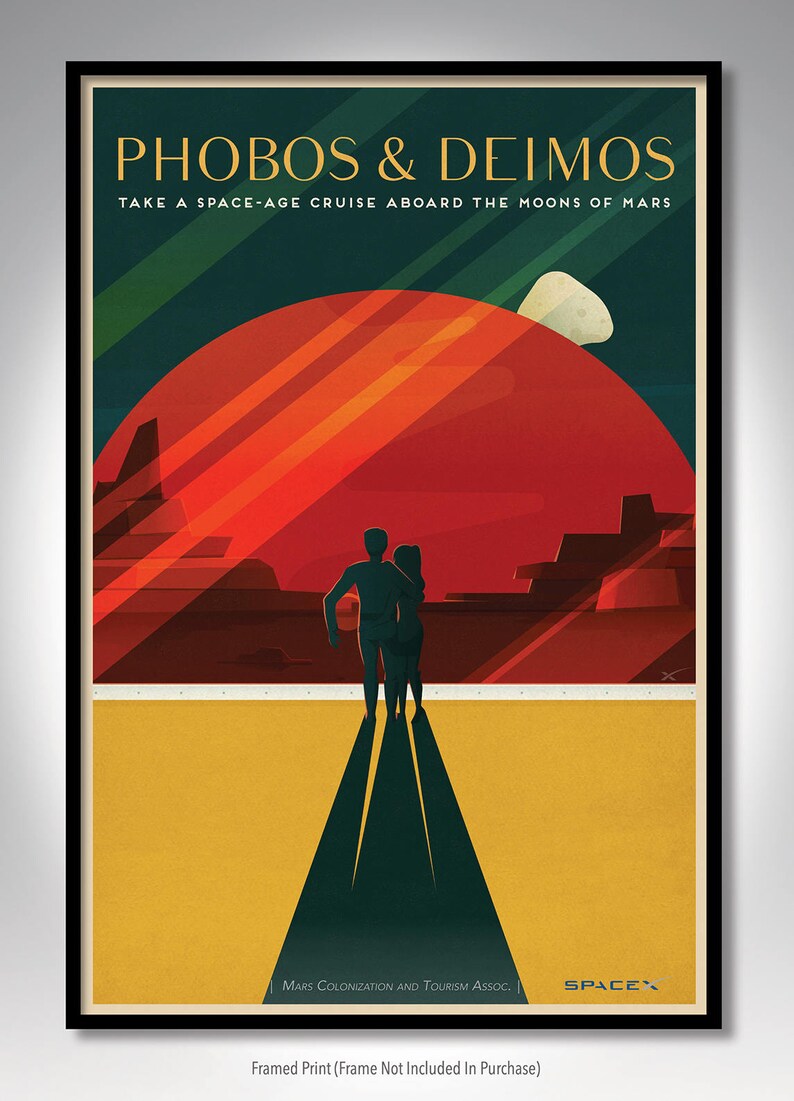 Space X Phobos Deimos 2015 20x30 & 24x36 Poster Paper - Etsy