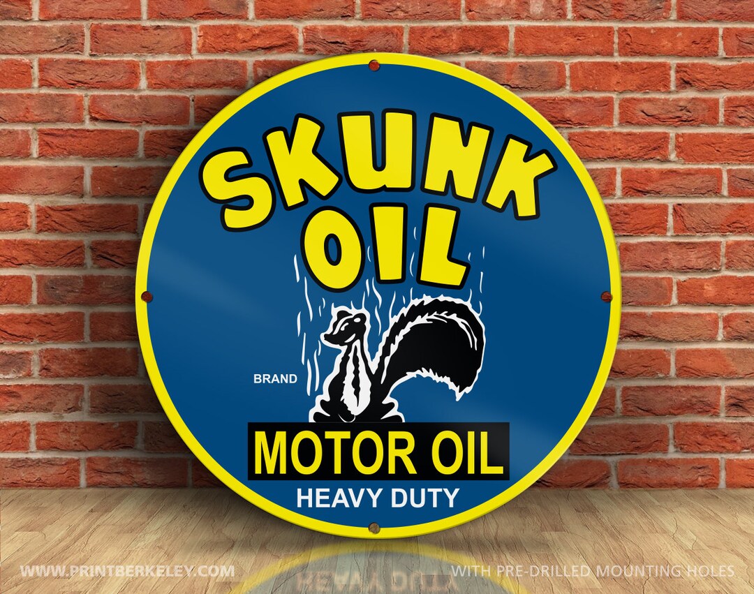 Skunk Oil Brand – Motor Oil – Heavy Duty – Petroliana Vintage ...