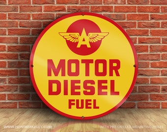 Supertest Petroliana Vintage Reproduction Gas Station Sign 23.5 Round ...