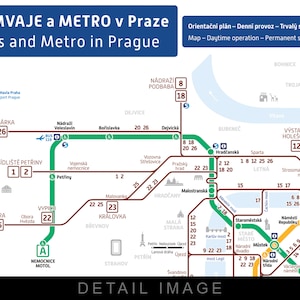 Prague Tram [subway] Map (16x12 Heavyweight Art Print) - Etsy