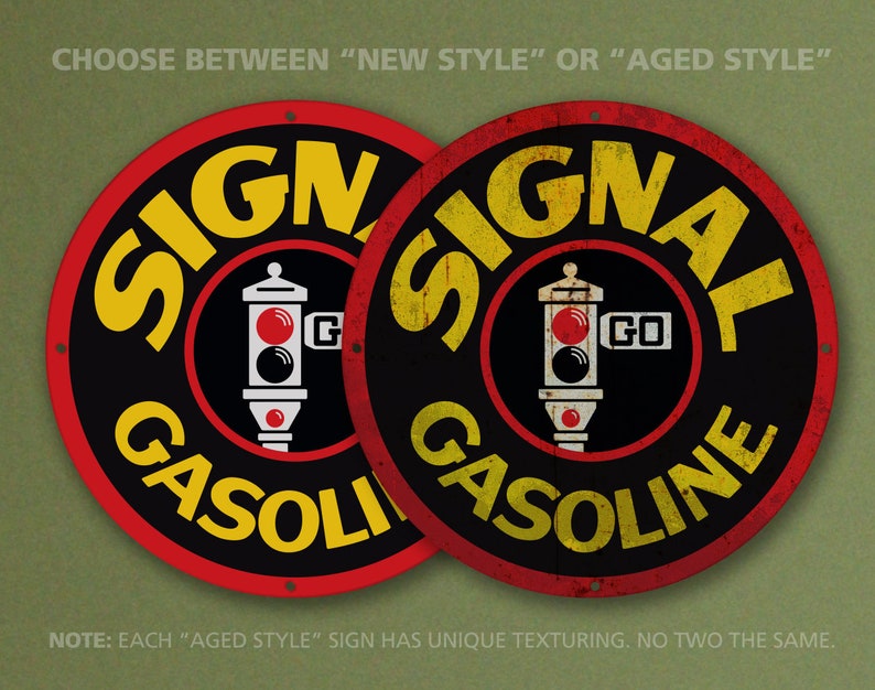 Signal Gasoline Petroliana Vintage Reproduction Gas Station | Etsy