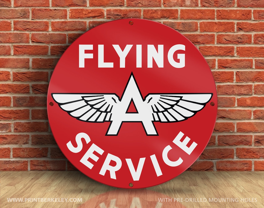Flying A Service – Petroliana Vintage Reproduction Gas Station Sign (23 ...
