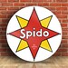 Spido – Petroliana Vintage Reproduction Gas Station Sign (23.5" Round ...