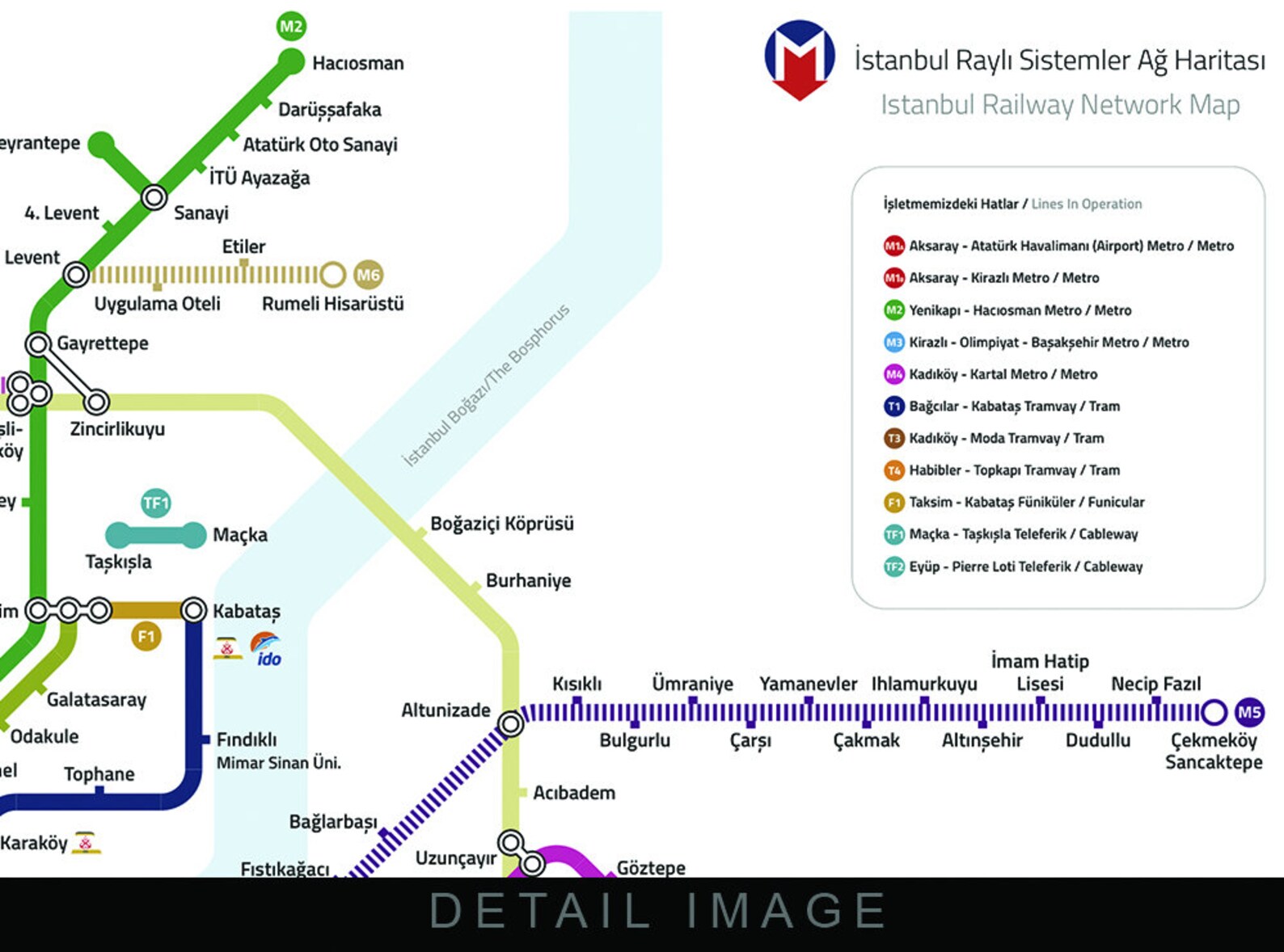Istanbul Railway Network Map 18x12 Heavyweight Art Print - Etsy