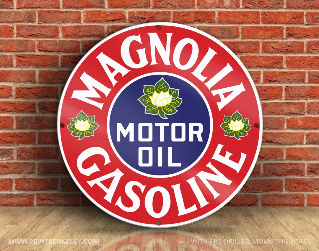 Magnolia Gasoline – Motor Oil – Petroliana Vintage Reproduction Gas ...