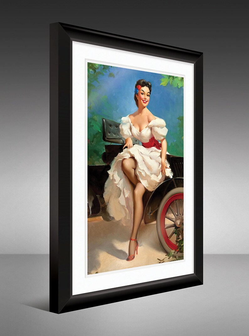 Gil Elvgren Miss Sylvania 2 12x18 Heavyweight Art Print Etsy