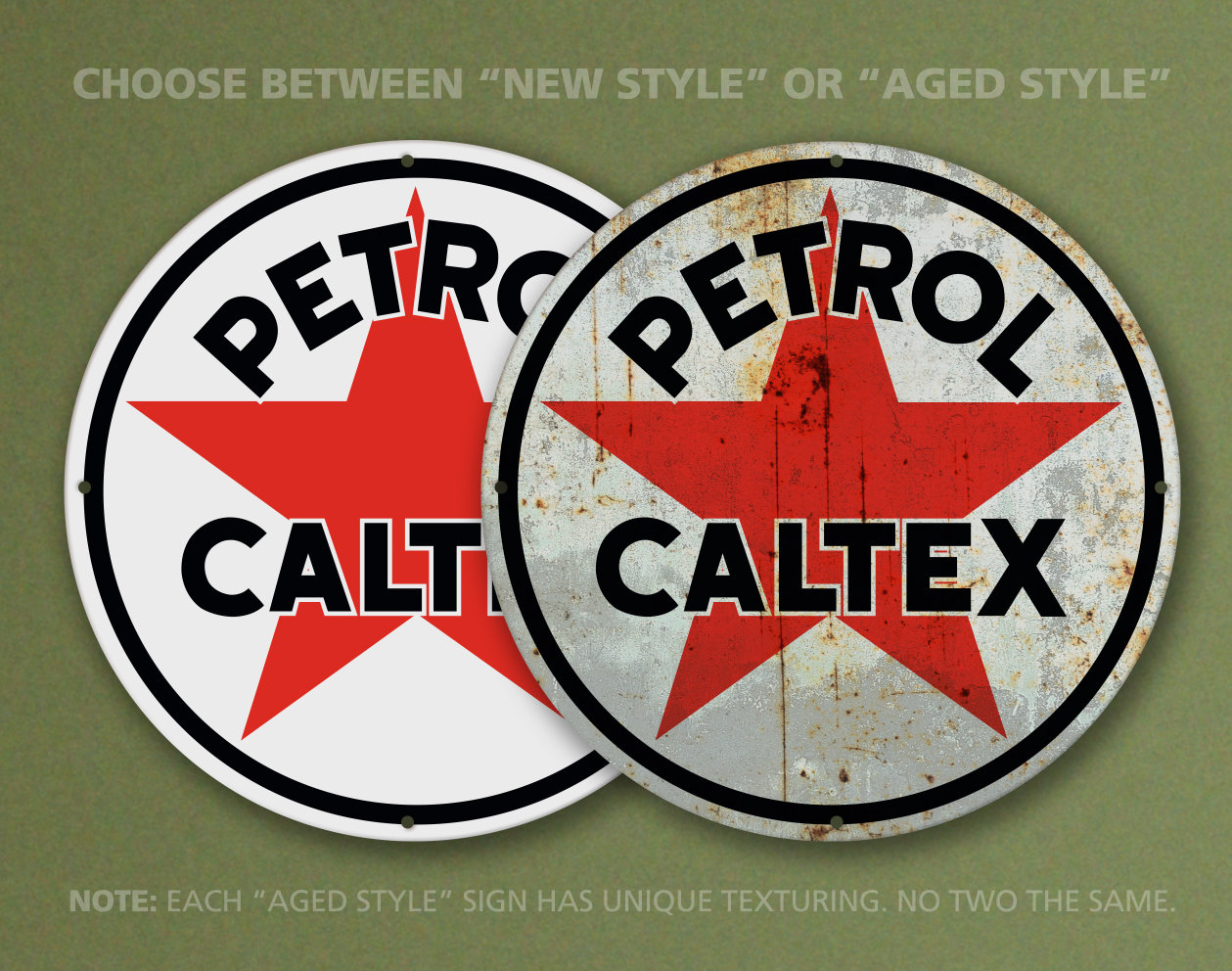 Petrol Caltex Petroliana Vintage Reproduction Gas Station | Etsy