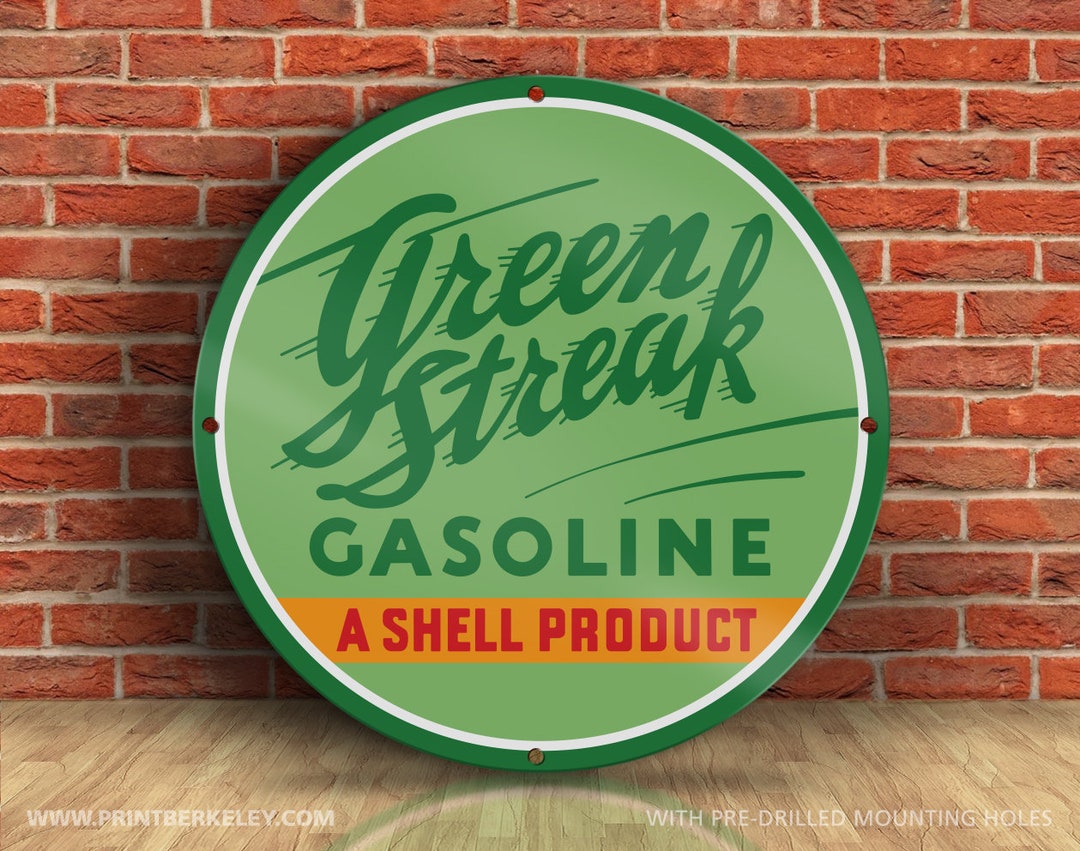 Green Streak Gasoline – A Shell Product – Petroliana Vintage ...
