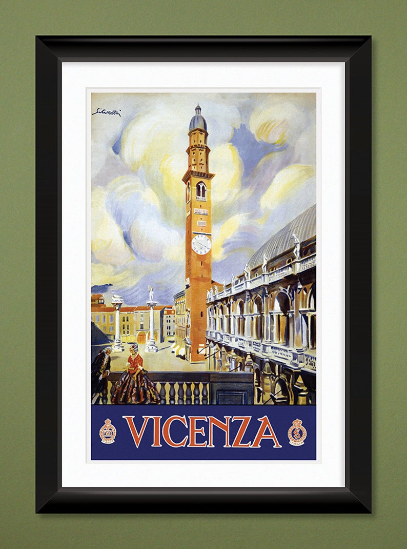 Vintage Travel Poster – Vicenza (12x18 Heavyweight Art Print) - Etsy