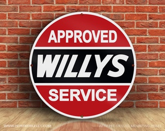 Willys Service Sign - Etsy