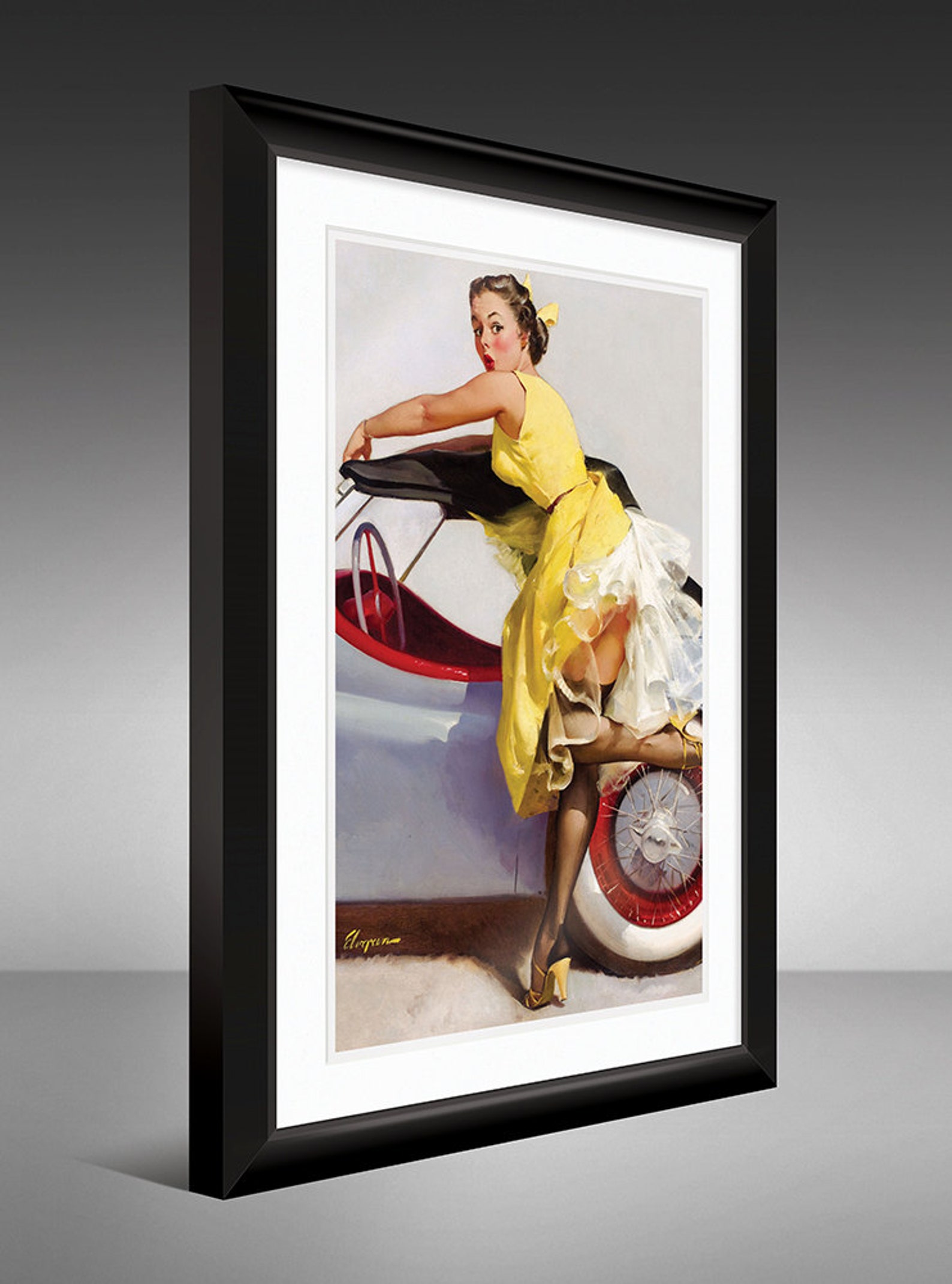 Gil Elvgren Cover Up 1955 12x18 Heavyweight Art Print | Etsy