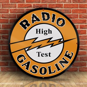 Radio Gasoline – High Test Gasoline – Petroliana Vintage Reproduction ...