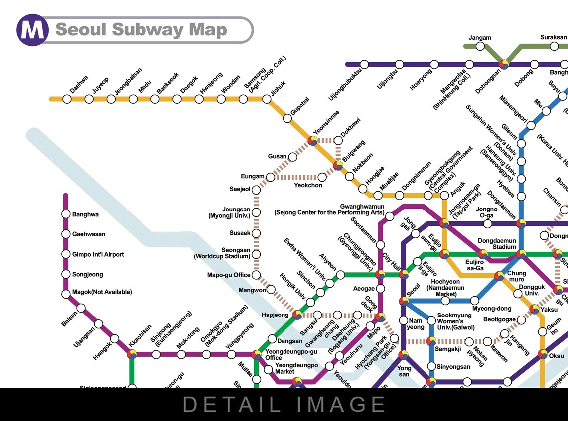 Seoul Metro subway Map 16x12 Heavyweight Art Print Etsy Seoul Metro subway Map 16x12 Heavyweight Art Print Etsy