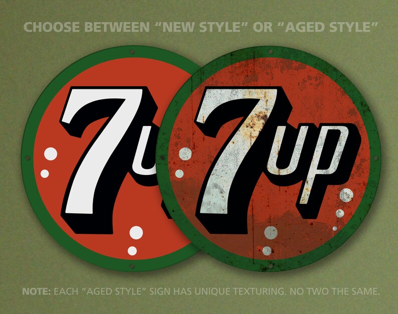 7 up Soft Drink – Petroliana Vintage Reproduction Gas Station Sign (23. ...