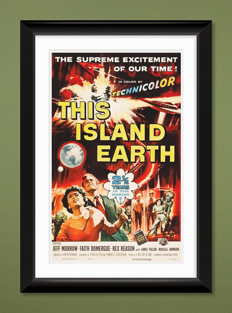Movie Poster – This Island Earth 1955 (12x18 Heavyweight Art Print) - Etsy