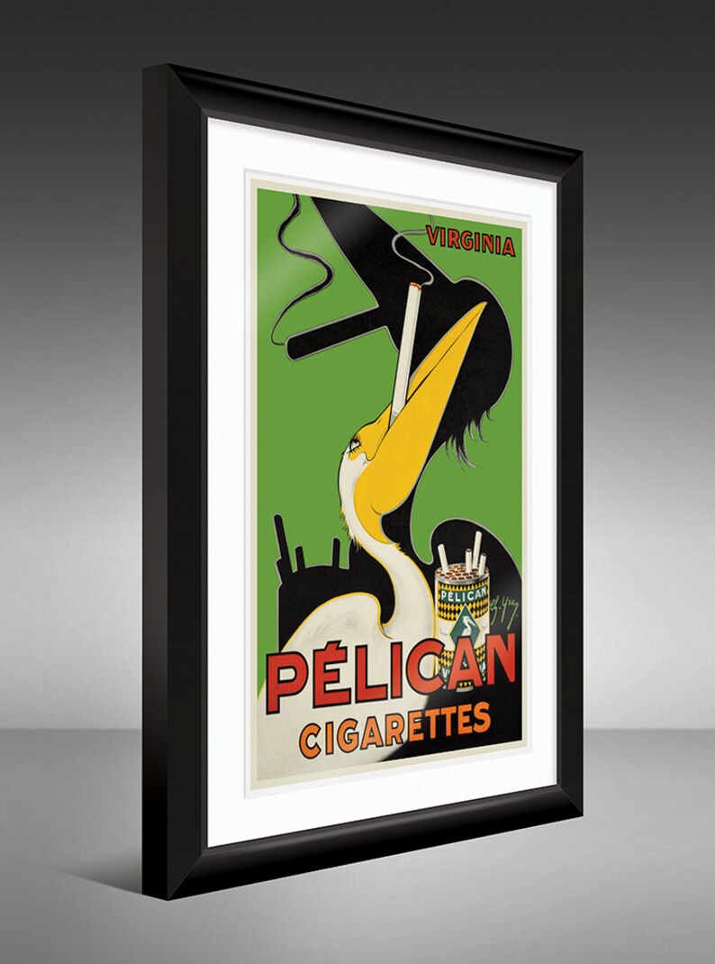 Vintage Advertising – Pelican Cigarettes by Charles Yra (french) 1920 ...