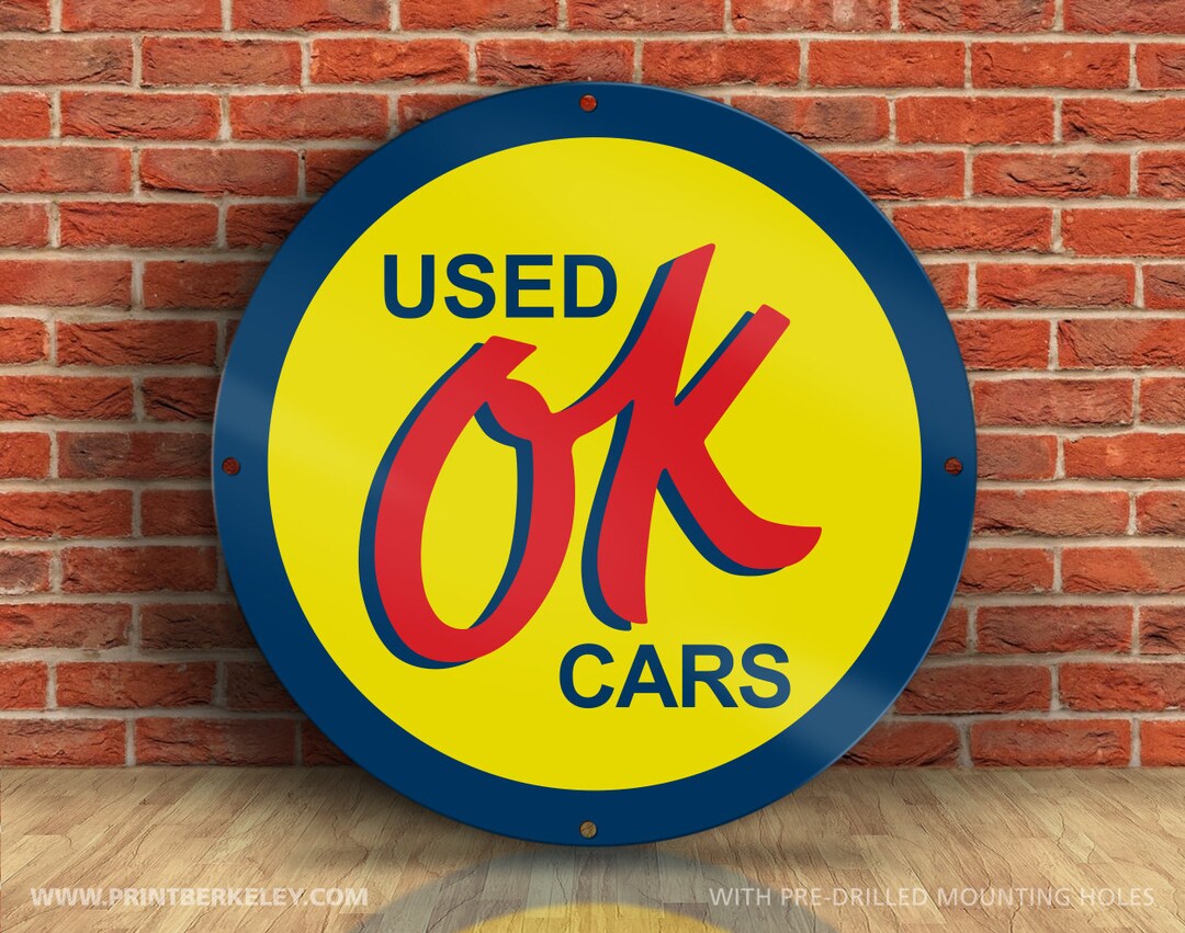 OK Used Cars – Petroliana Vintage Reproduction Gas Station Sign (23.5 ...