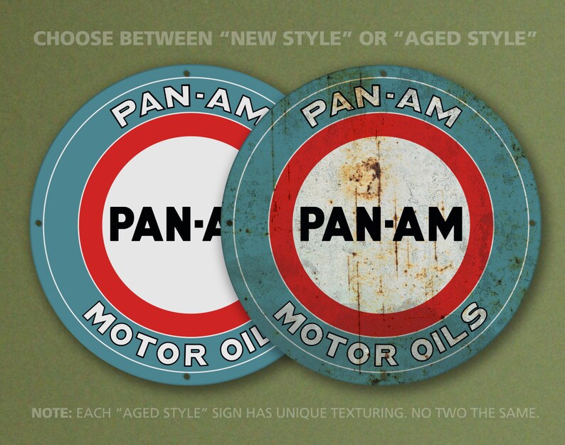 Pan Am Motor Oils Petroliana Vintage Reproduction Gas - Etsy