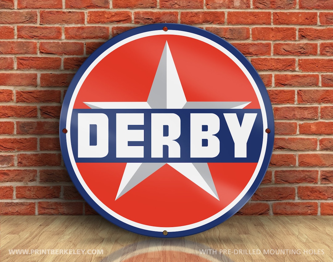 Derby (version 1) Petroliana Vintage Reproduction Gas Station Sign (23. ...