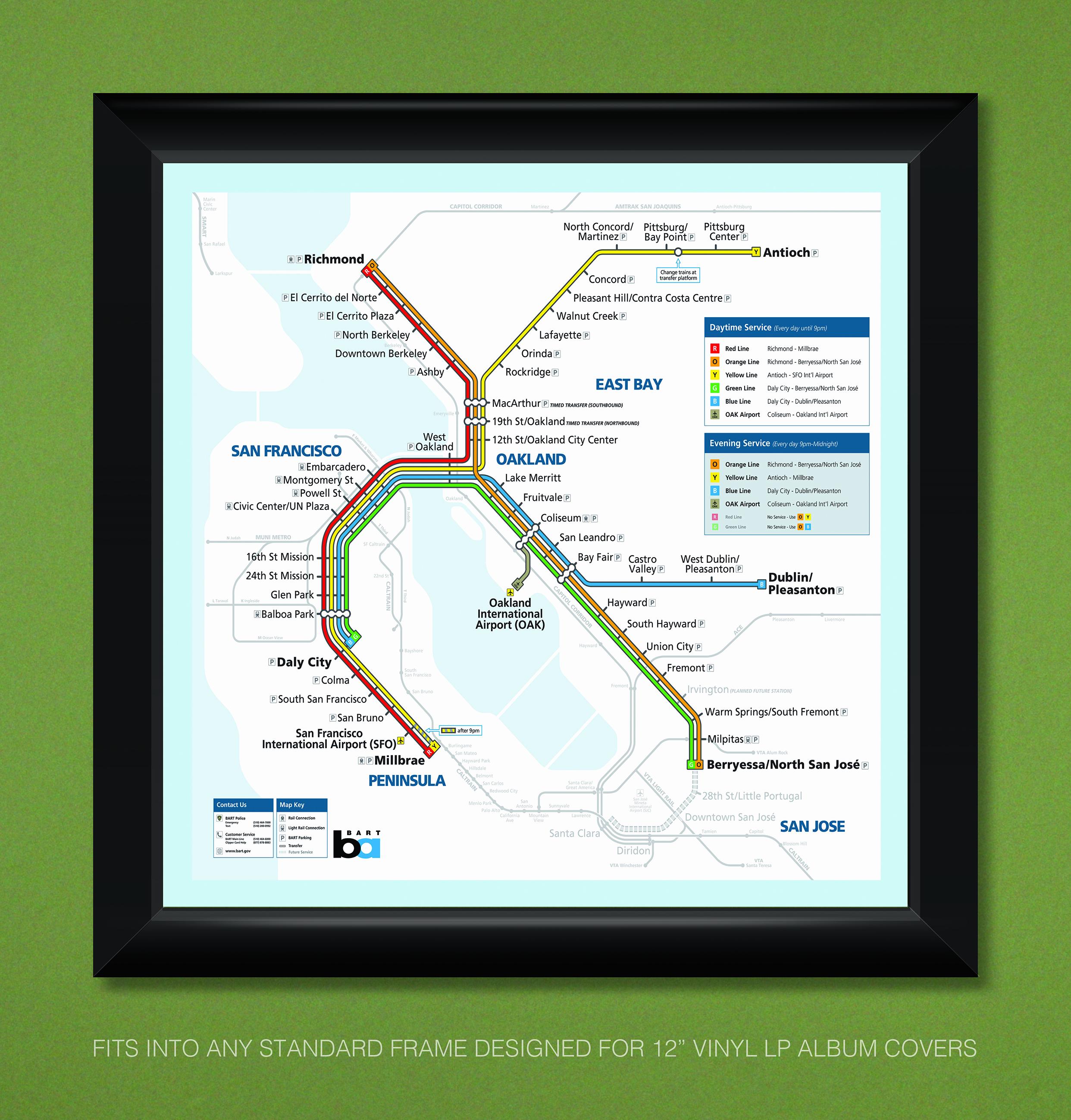 Mapa De California Bart