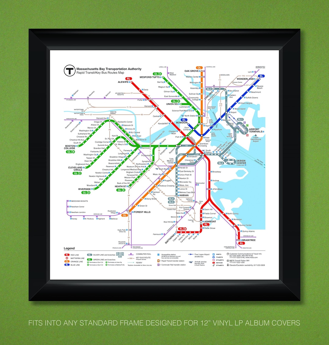 Boston T – MBTA Massachusetts Bay Transportation Authority – Rapid ...