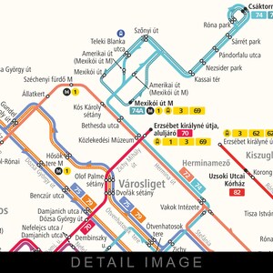 Budapest Hungary – Trolly Bus Map (16x12 Heavyweight Art Print) - Etsy