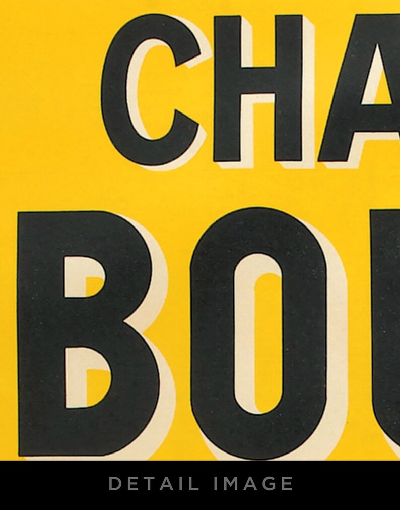 Boursier Chaussures French Shoe Store Advertising Poster - Etsy