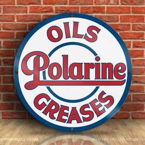 Polarine Oils Greases – Petroliana Vintage Reproduction Gas Station ...