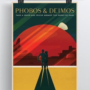 Space X – Phobos Deimos (2015) 20x30 & 24x36 Poster Paper Print W/ Free ...