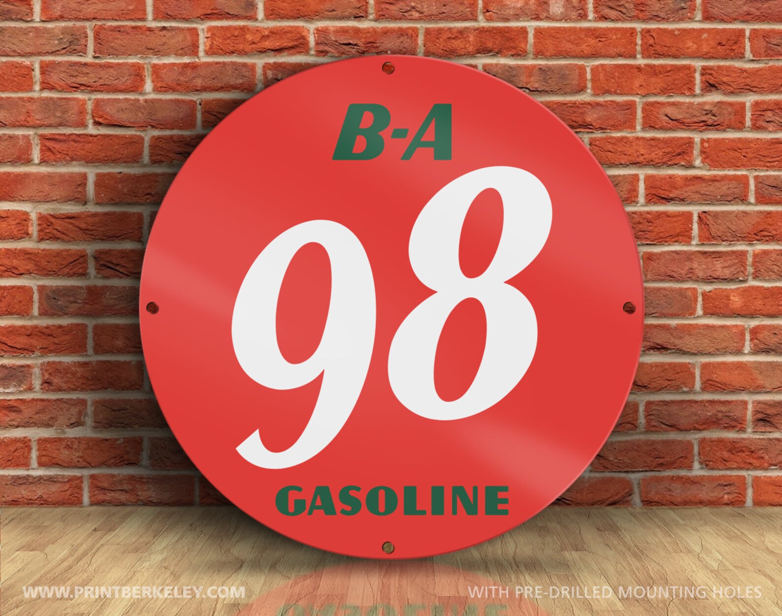 B-A 98 Gasoline Petroliana Vintage Reproduction Gas Station - Etsy