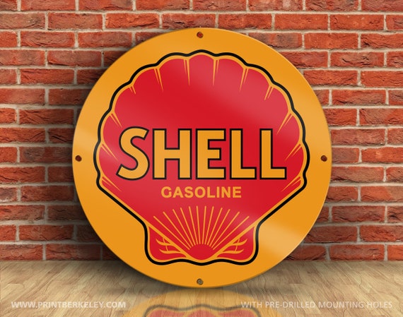 Shell Gasoline Petroliana Vintage Reproduction Gas Station | Etsy