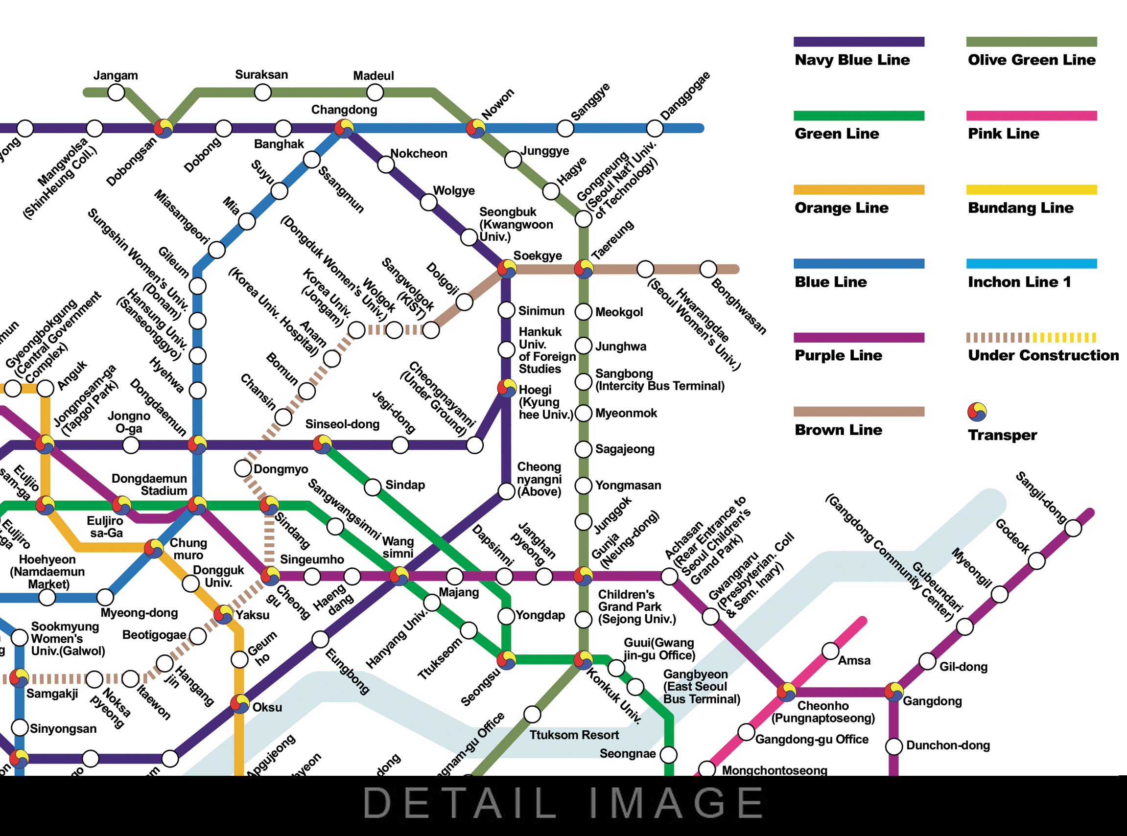 Seoul Metro [subway] Map (16x12 Heavyweight Art Print) - Etsy