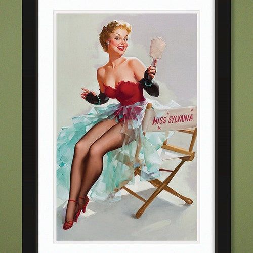 Gil Elvgren Golden Beauty 1957 12x18 Heavyweight Art Print Etsy