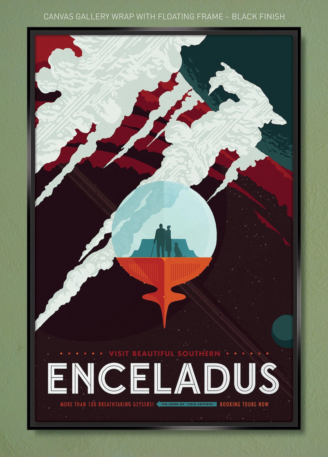 Enceladus – NASA JPL "visions of the Future" Primary Art Only – Gallery ...