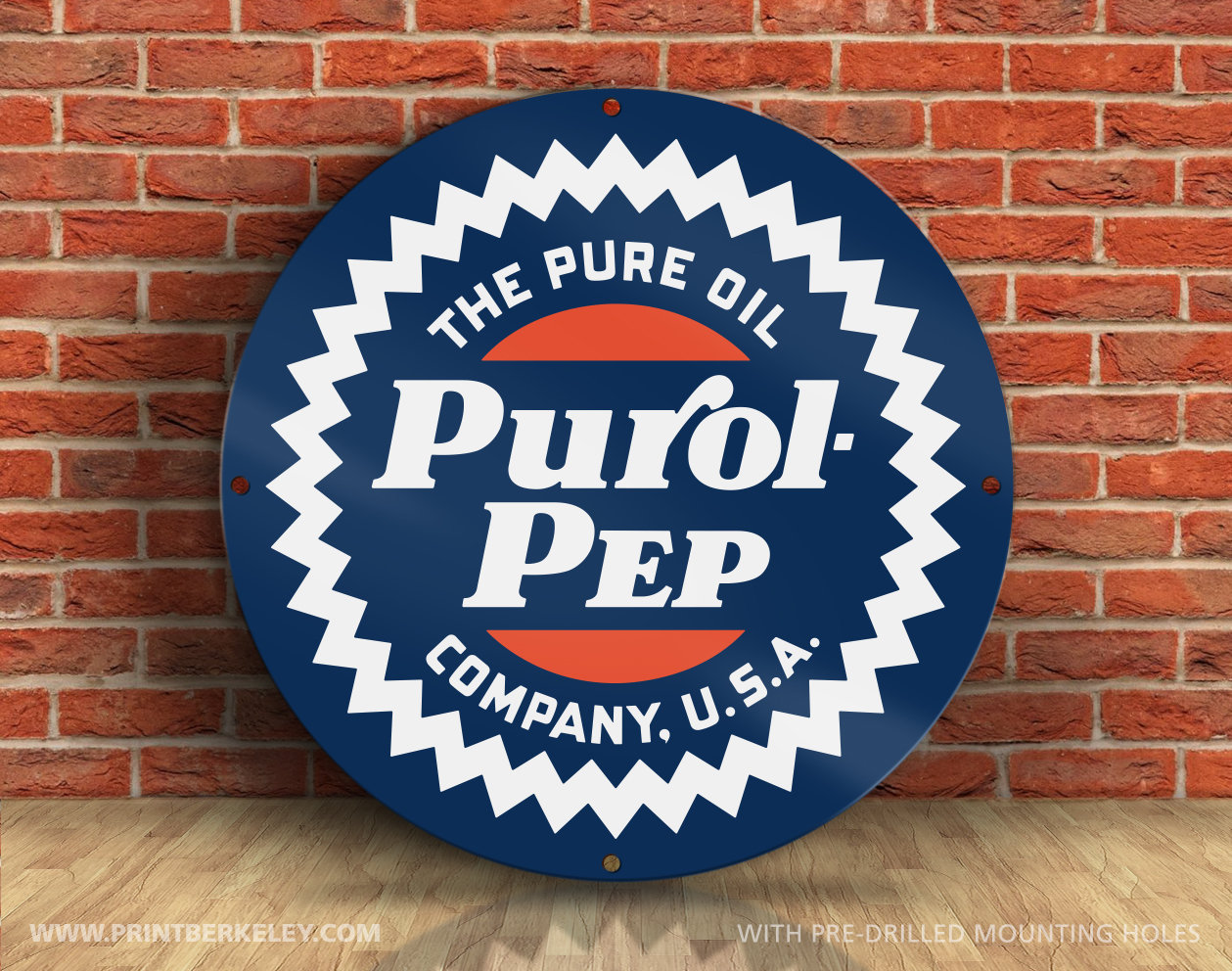 Pure Oil Gasoline Signs