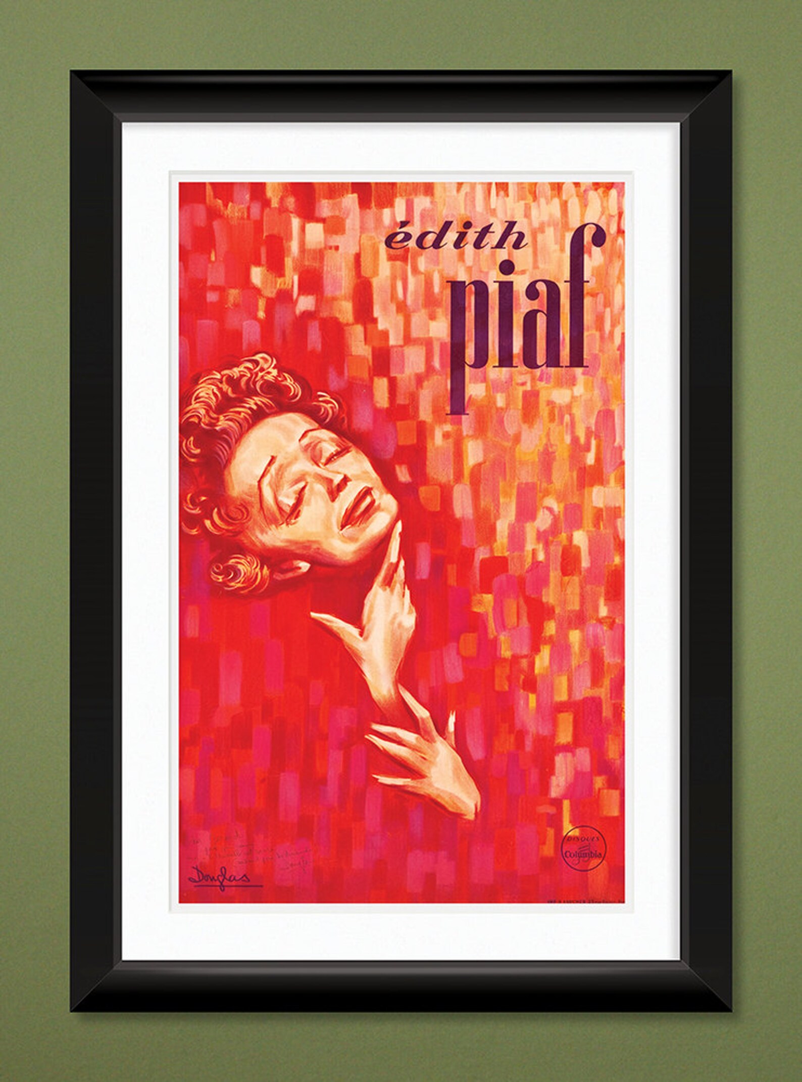 Vintage Music Poster Edith Piaf v1 12x18 Heavyweight Art | Etsy