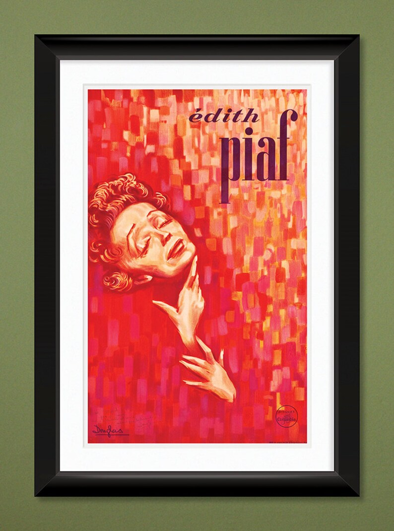 Vintage Music Poster – Edith Piaf V1 (12x18 Heavyweight Art Print) - Etsy