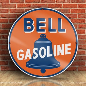 Bell Gasoline – Petroliana Vintage Reproduction Gas Station Sign (23.5 ...
